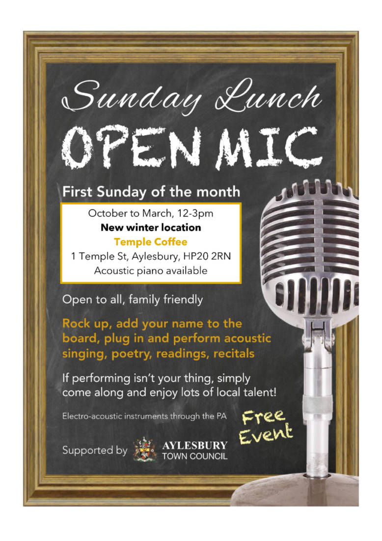 Sunday Lunch Open Mic | Visit Aylesbury